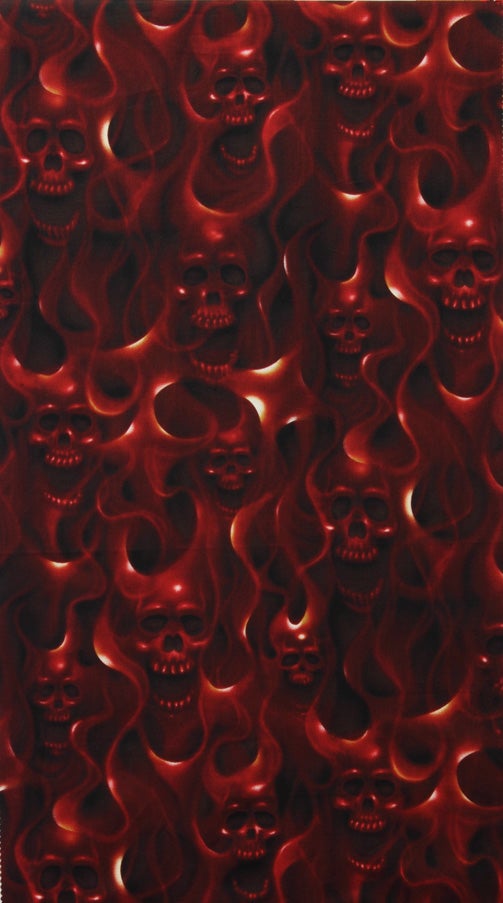Red Fire Skull Skulls